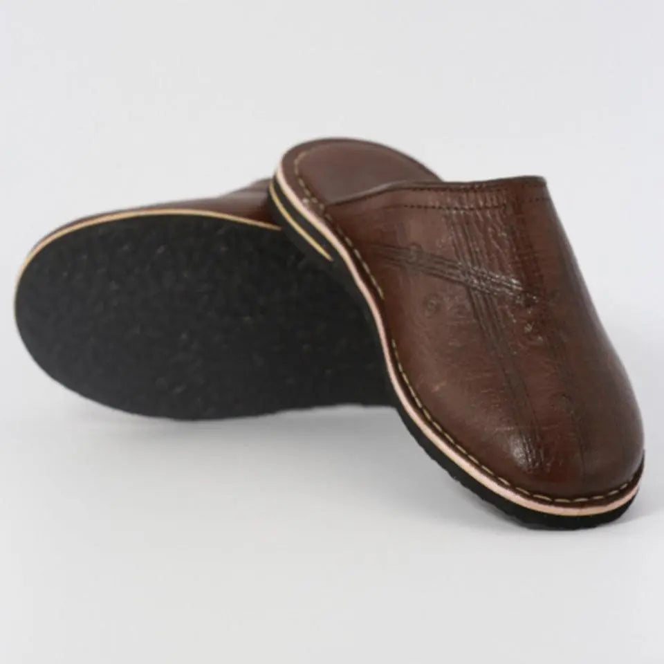 Elegant Soft Leather Slippers - Biyadina Store